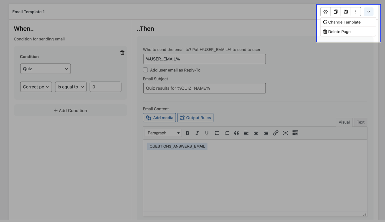 Setting up Template Library - Documentation Quiz And Survey Master